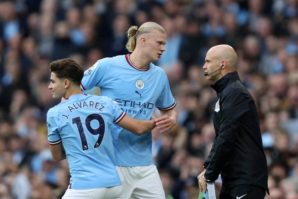 Erling Haaland on the bench after five-goal haul - Predicted XI ...