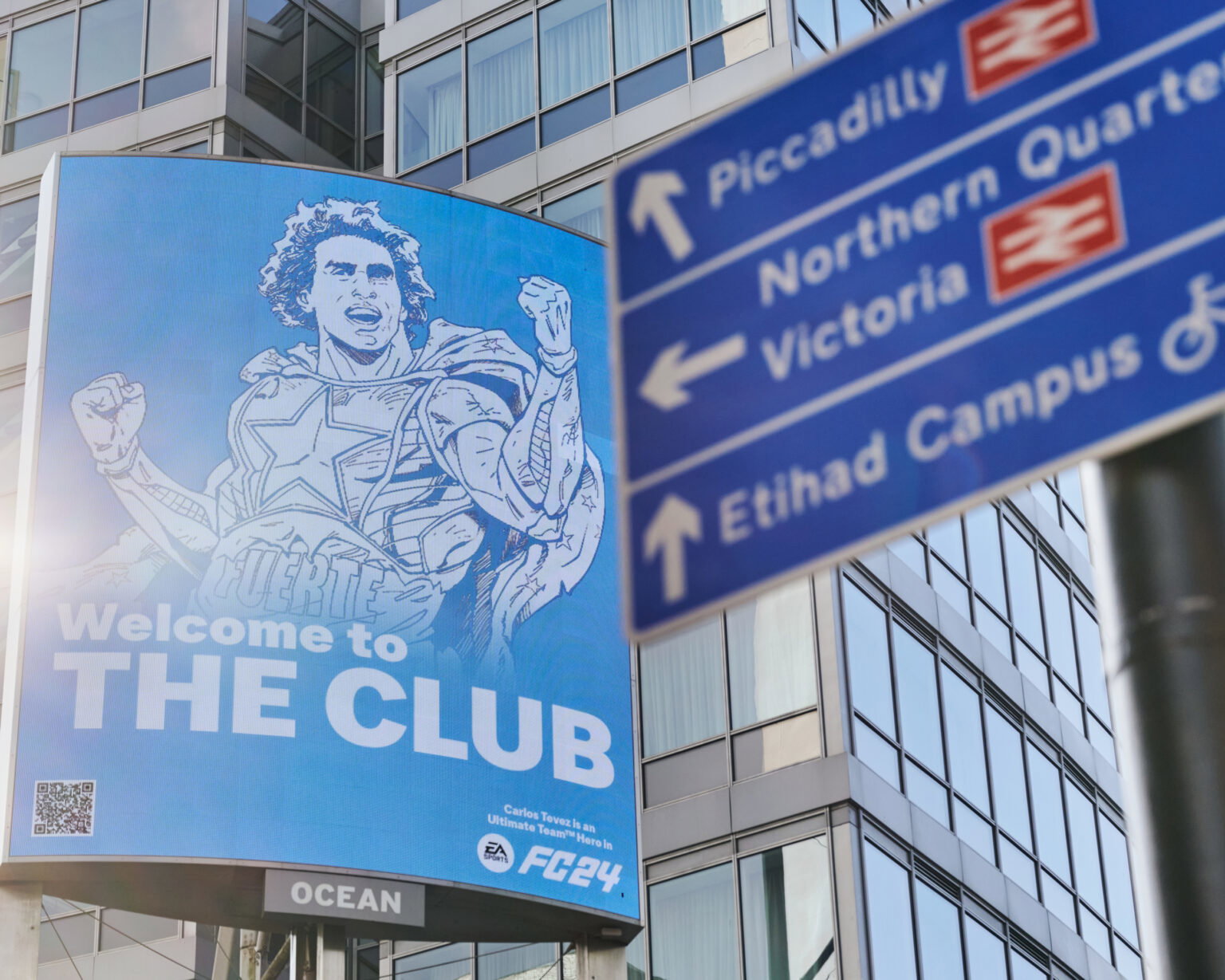 EA Sports FC recreate iconic ‘Welcome to Manchester’ billboard from ...