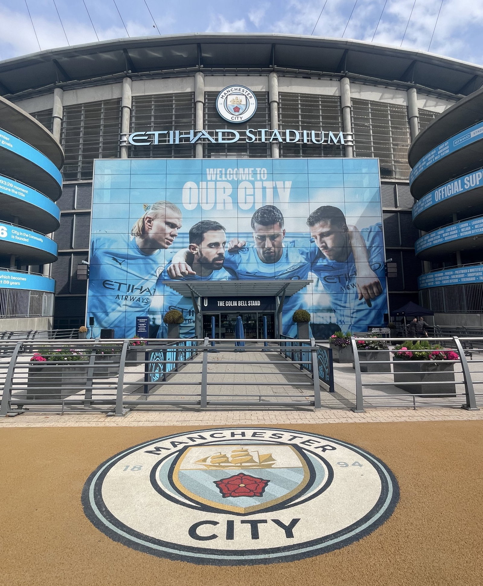 Manchester City unveil brand new Etihad Stadium entrance after ...