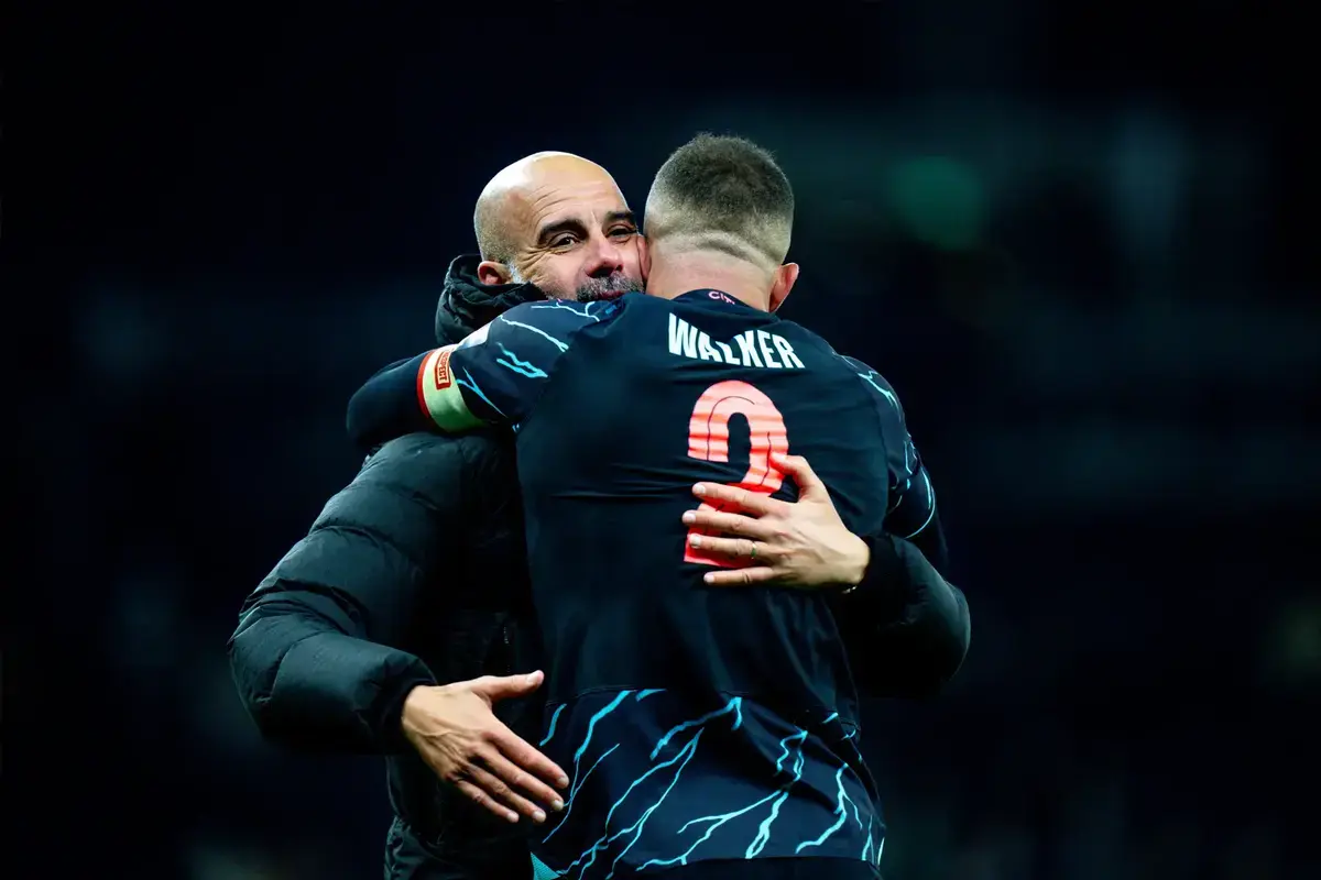 Kyle Walker: I still meet Pep Guardiola in his Man City office